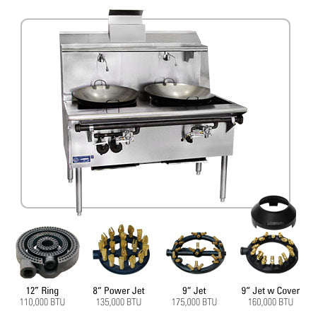 Chinese Wok Range (Two Burner) Type Of Gas: Natural or Propane Gas ...