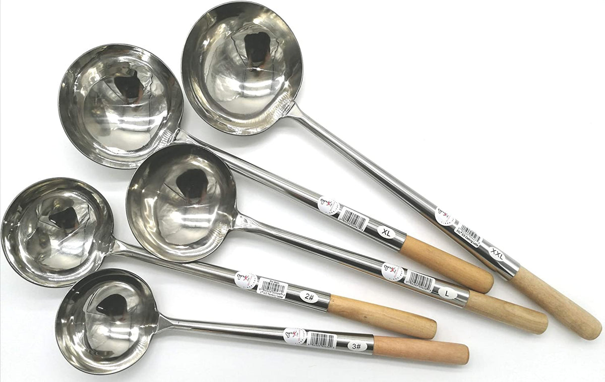 8 oz Chinese Cooking Ladle(Width: 4-1/2